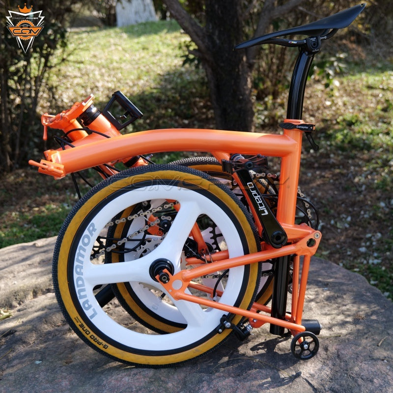 Full aero titanium 16 Inch Folding Bike brompton with 7-Speed ...