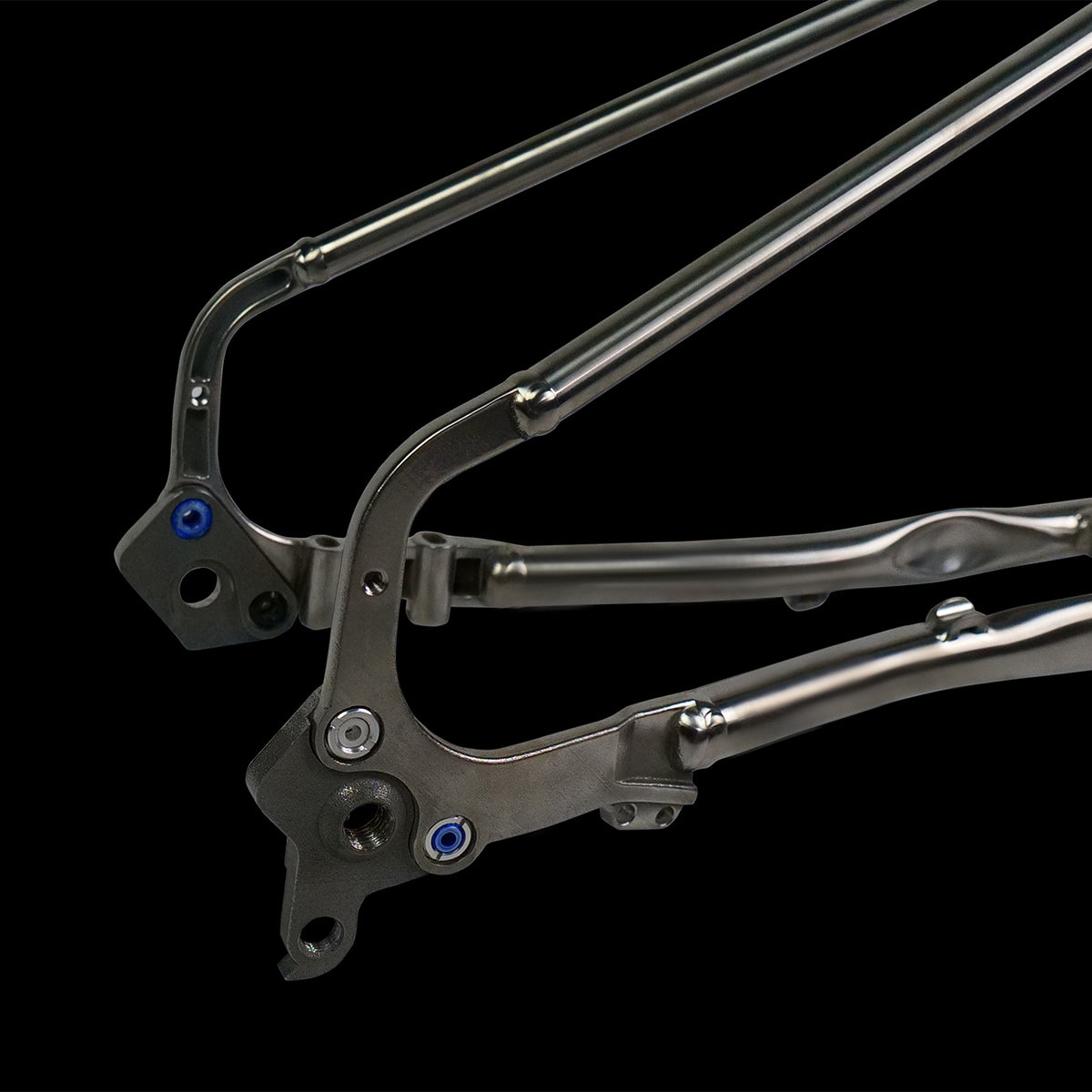 Ultra-Light Titanium rear fork / titanium triangle for Brompton G Line ...