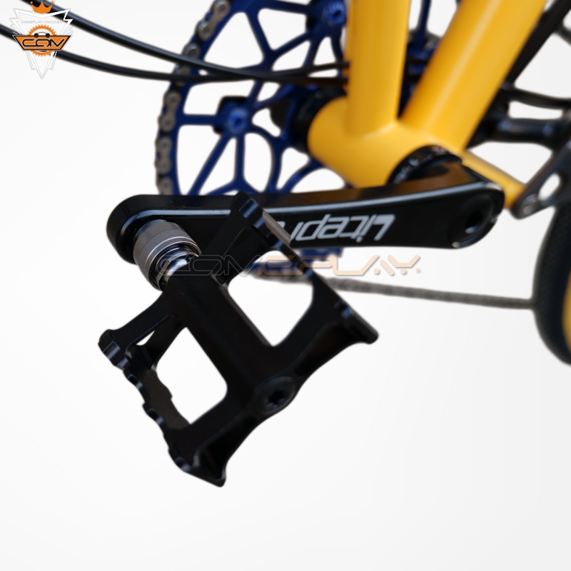 Full aero titanium brompton 16 Inch tri-fold Folding Bike with 7-Speed ...