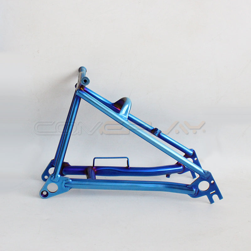 colorful Titanium Rear Triangle rear fork rear frame fit for Brompton ...
