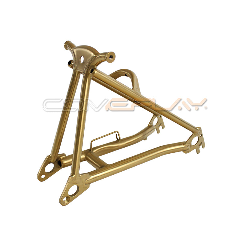 colorful Titanium Rear Triangle rear fork rear frame fit for Brompton ...